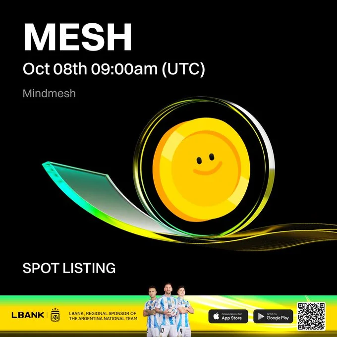Mindmesh $MESH Debuts on LBank Exchange October 8, 2025 – Bitrabo